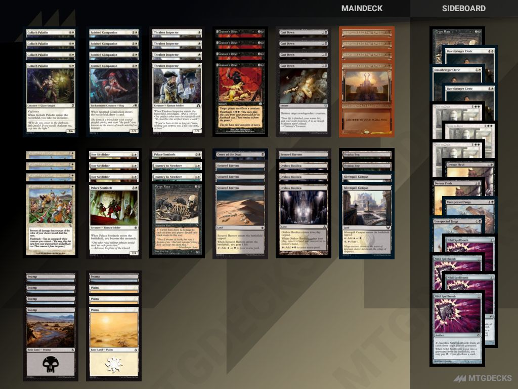 Pauper Orzhov Monarch deck by BladeIII • MTG DECKS