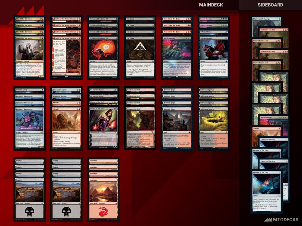 Standard BR Aggro deck by Yamada Kouta • MTG DECKS
