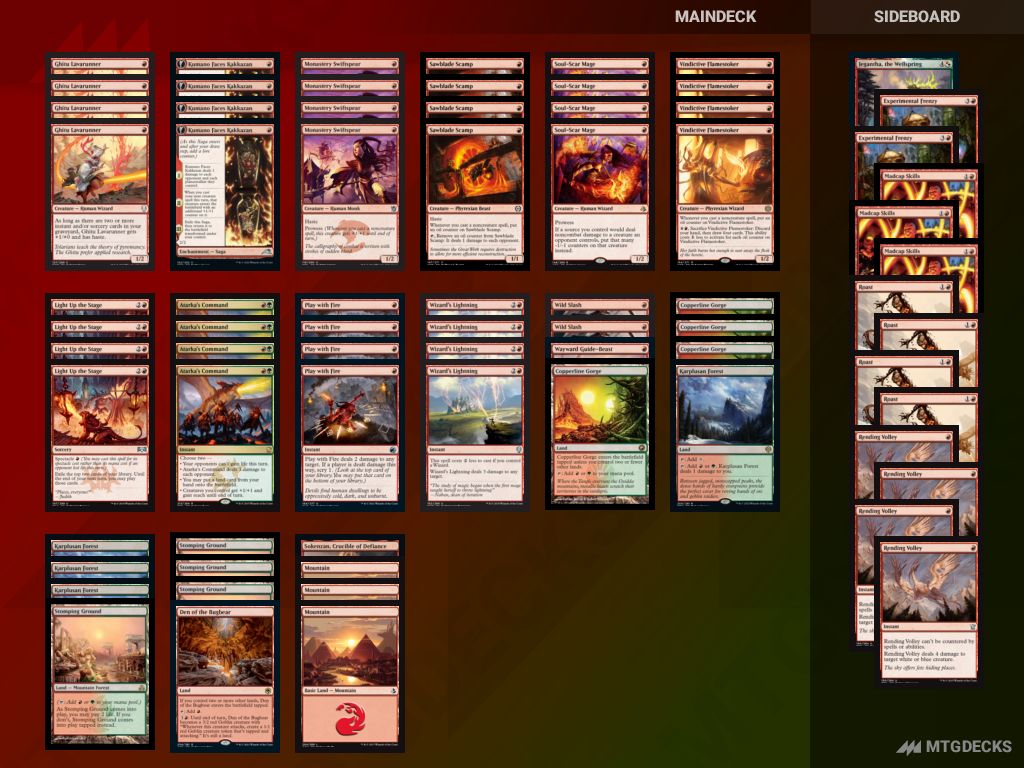 Pioneer RG Aggro deck by Takahashi Takuya • MTG DECKS