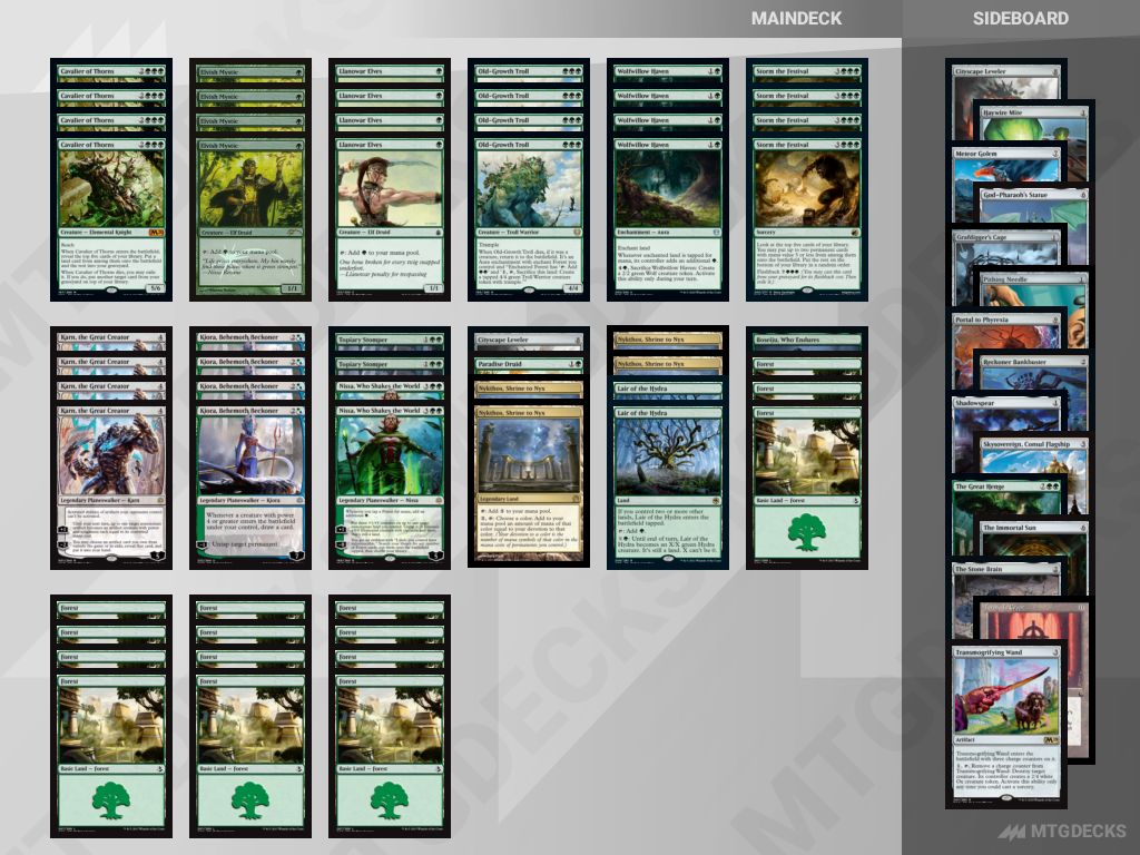Arena Explorer Monogreen Devotion deck by Legolas#69176 • MTG DECKS