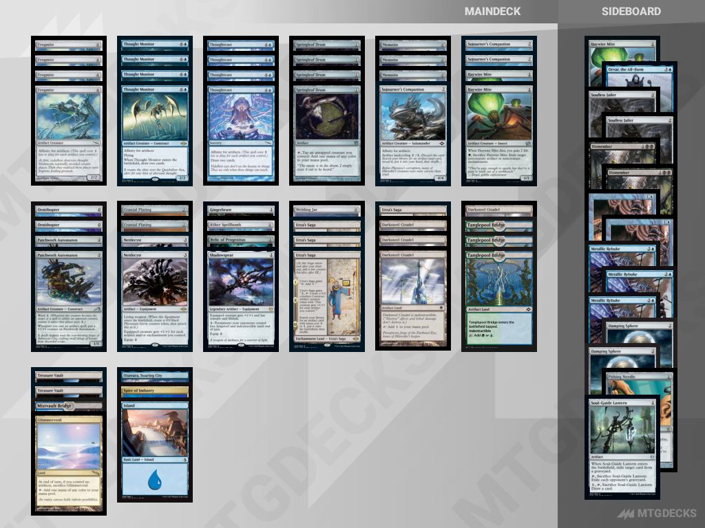 Modern 8-Cast Affinity deck by maximusdee • MTG DECKS