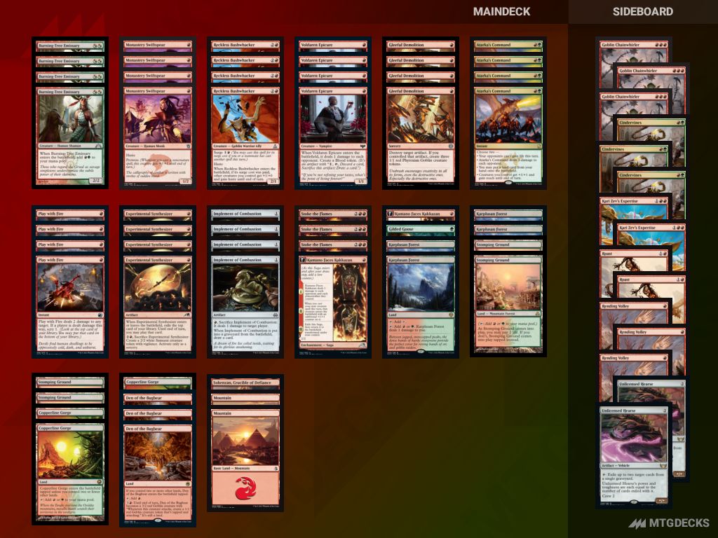Pioneer Atarka Red deck by deleon91 • MTG DECKS