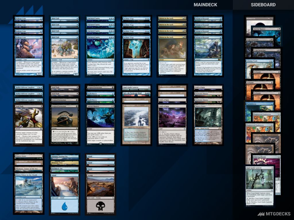 Modern Dimir Mill deck by Shing Hon Dexter Yeung • MTG DECKS