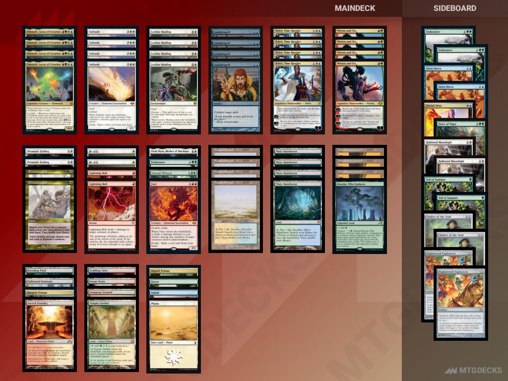 Modern Five-color Combo deck by Alex Kwok • MTG DECKS
