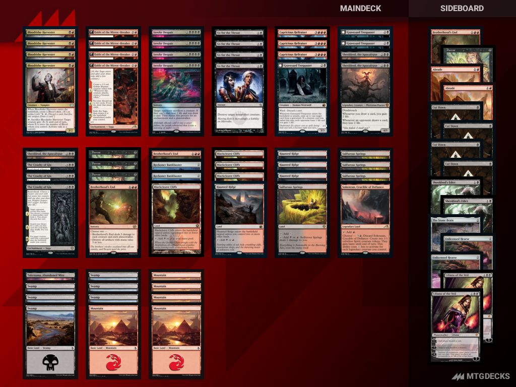 Arena Standard Rakdos hellraiser deck by matias • MTG DECKS
