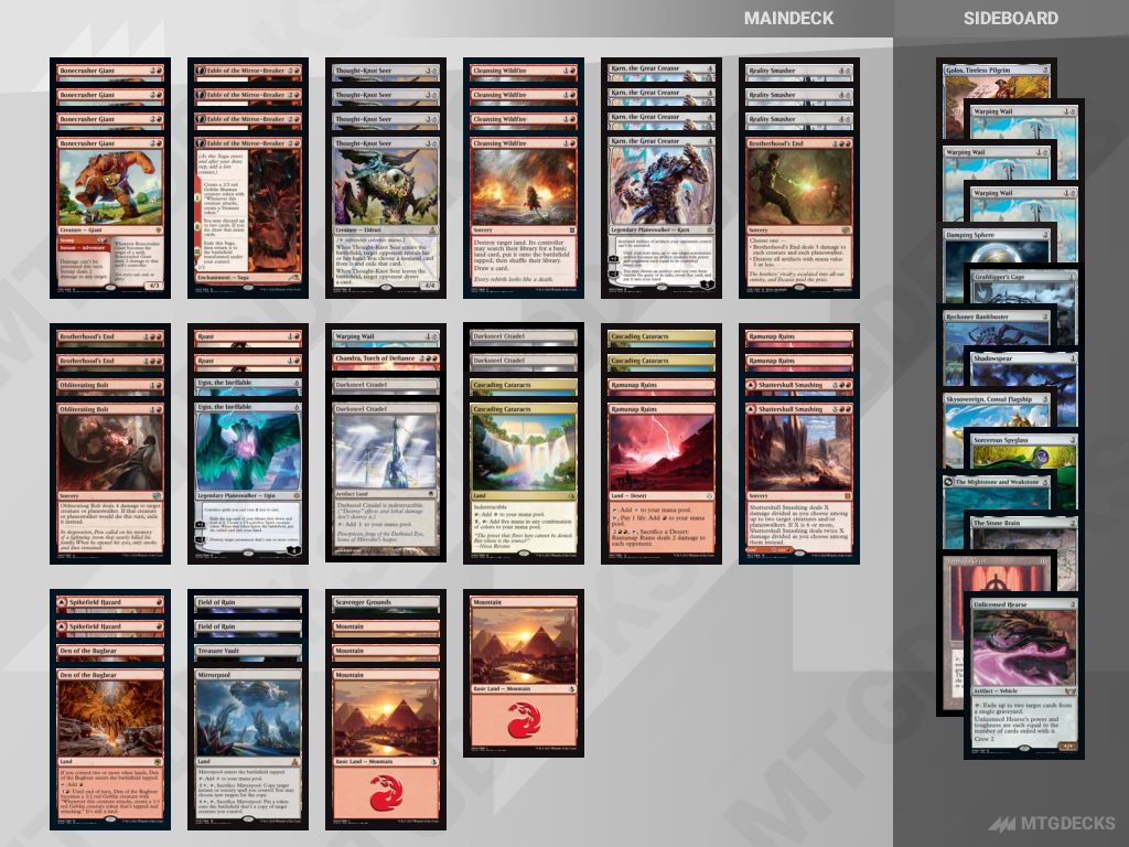 Pioneer Mono-Red Eldrazi deck by Harshana Randeni • MTG DECKS