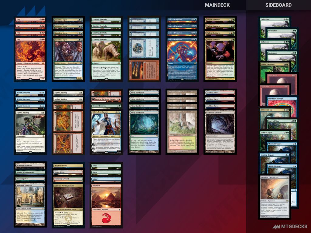 Modern Cascade Crash deck by kosemura tomohiro • MTG DECKS
