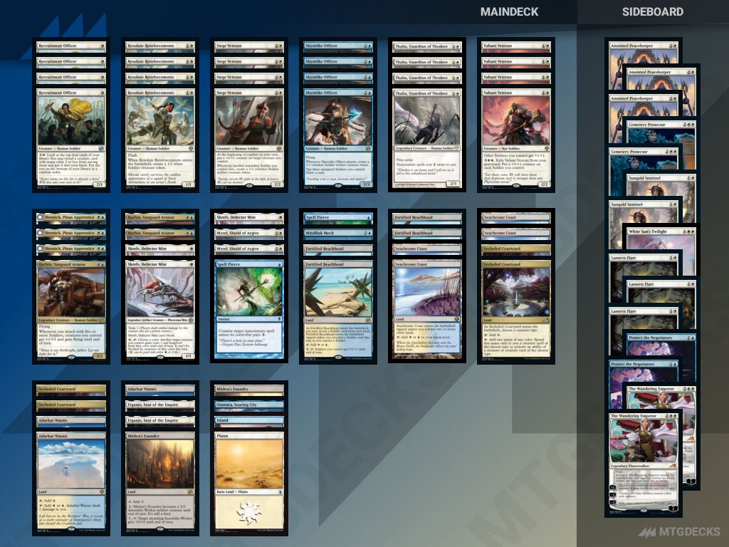 Standard Azorius Soldiers deck by Jak smith • MTG DECKS