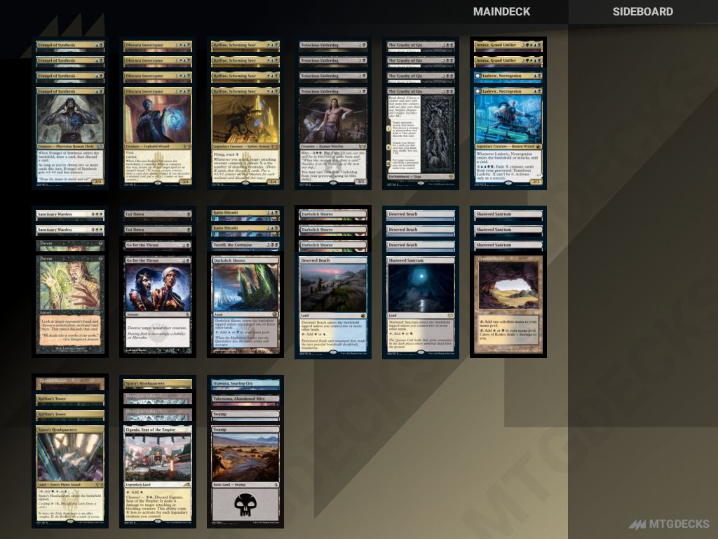 MTG Standard Phyrexia Esper Connive top decks • MTG DECKS