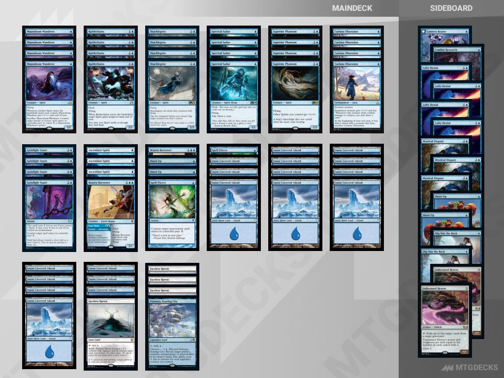 MTG Standard Phyrexia Mono Blue Spirits top decks • MTG DECKS