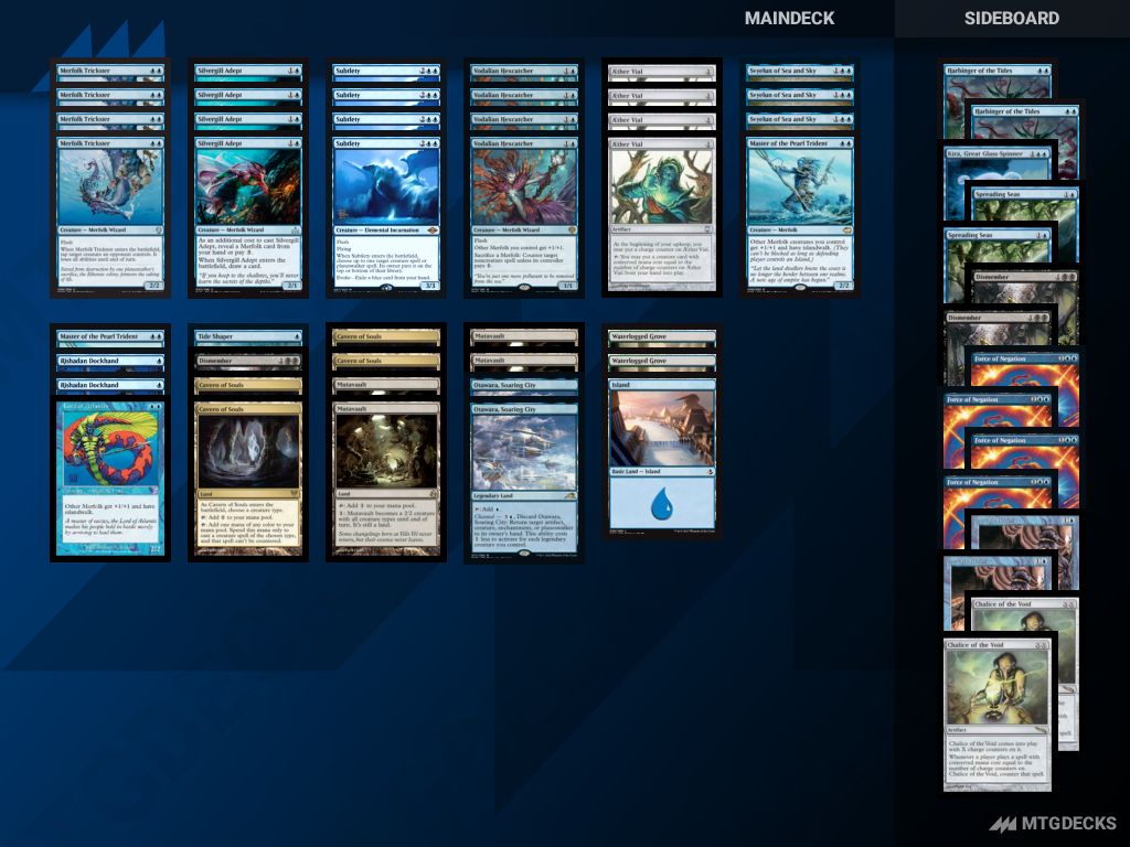 Modern Merfolk deck by karatedom • MTG DECKS