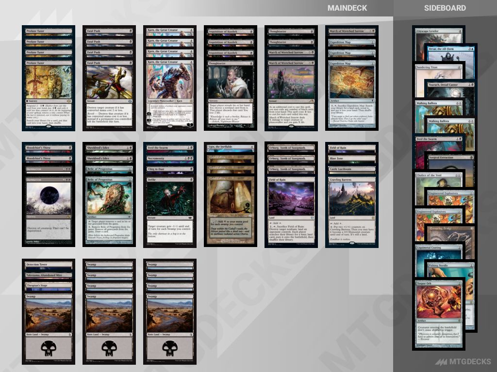 Modern Mono Black deck by Shizuya Keisuke • MTG DECKS