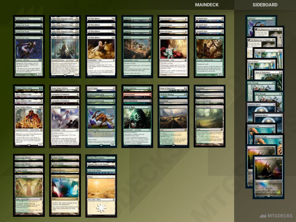 Pioneer Sram Aura deck by Saitou Toshikatu • MTG DECKS