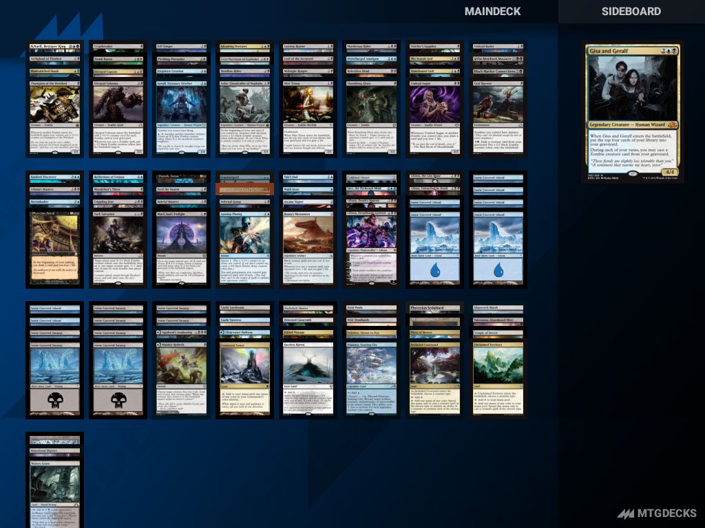 Historic-Brawl Gisa and Geralf deck by BrazorobotMTG • MTG DECKS