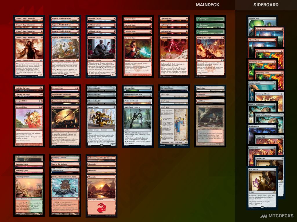 Modern Mono-Red Affinity deck by Nemo Baize • MTG DECKS