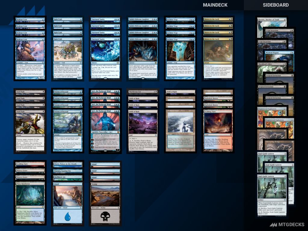 Modern Dimir Mill deck by Jelle Barendregt • MTG DECKS
