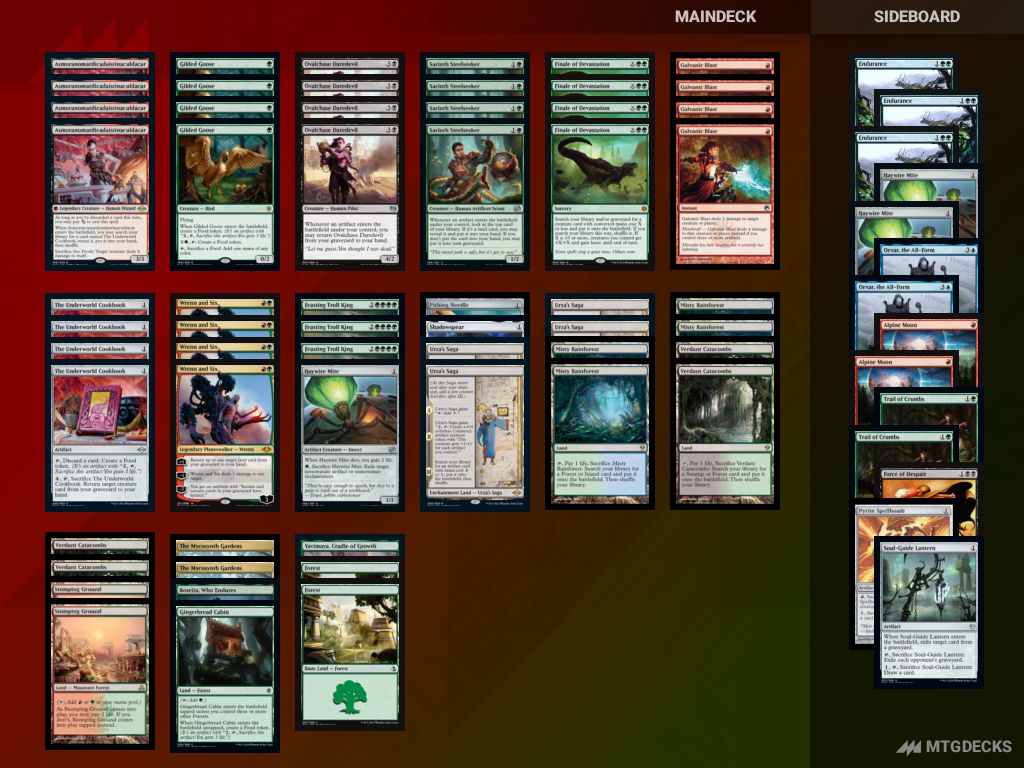 Modern Gruul Asmo deck by Ceddi G • MTG DECKS