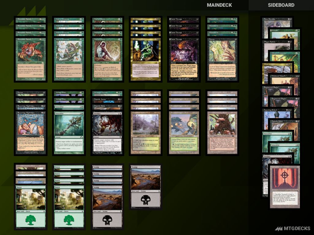 Premodern The Rock of Megatron deck by Sardaukar • MTG DECKS