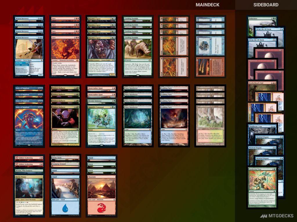 Modern Cascade Crash deck by SEKIDO YUITO • MTG DECKS