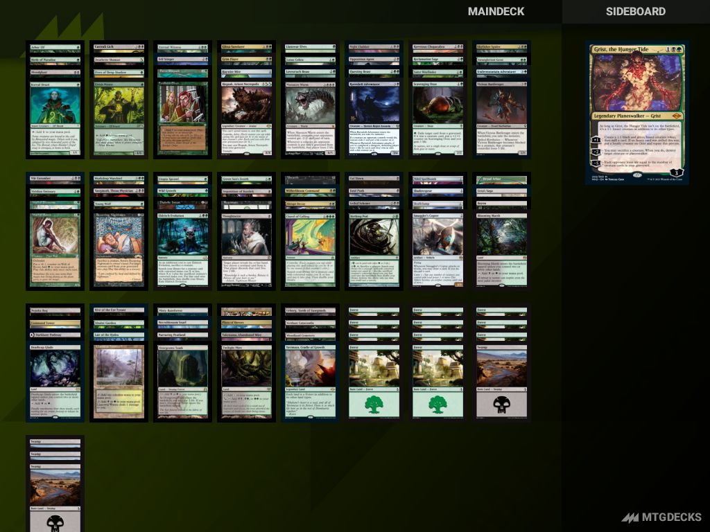Duel-Commander Grist, The Hunger Tide deck by Yinhao Chen • MTG DECKS