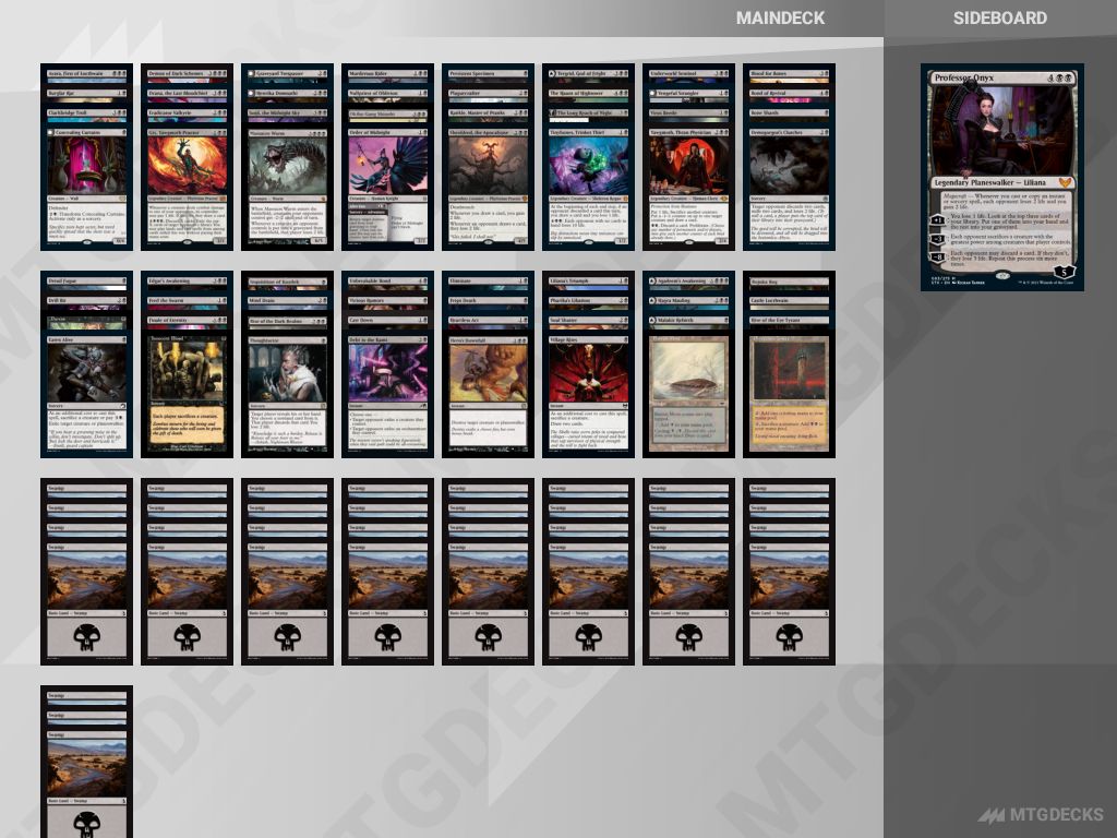 Historic-Brawl Professor Onyx deck by MTGA-Assistant-Meta • MTG DECKS