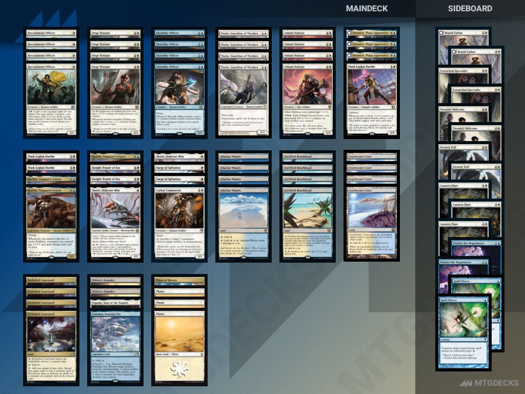 Standard [MOM-STANDARD] Azori. Soldiers deck by Rapsolo • MTG DECKS