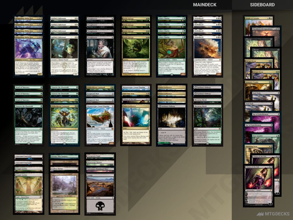 Pioneer Abzan Greasefang deck by Dmitry Berezin • MTG DECKS