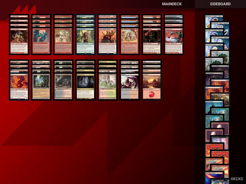 Legacy Goblin Stickers deck by Alexandre Noir • MTG DECKS
