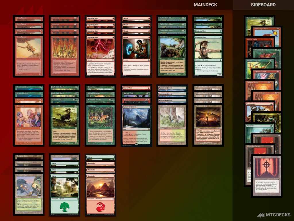Premodern Rogue deck by Carlos Zapata • MTG DECKS