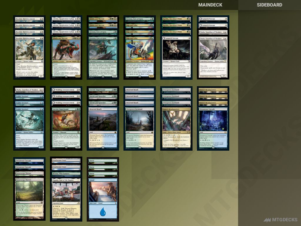 MTG Standard March of the Machine Bant Aggro Ramp top decks • MTG DECKS
