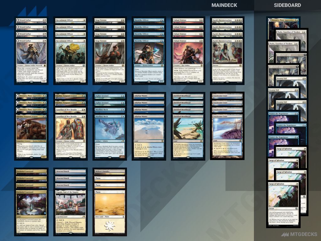 Standard WU Aggro deck by Isejima Dai • MTG DECKS