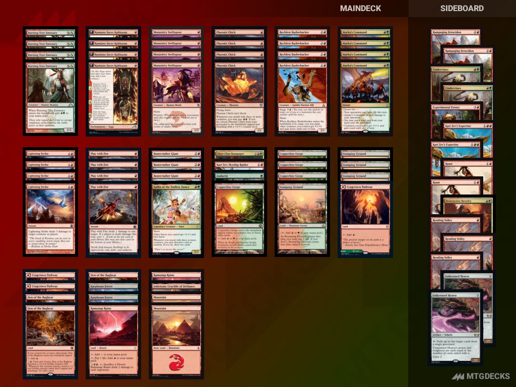 Pioneer Atarka Red deck by il_matagatto • MTG DECKS