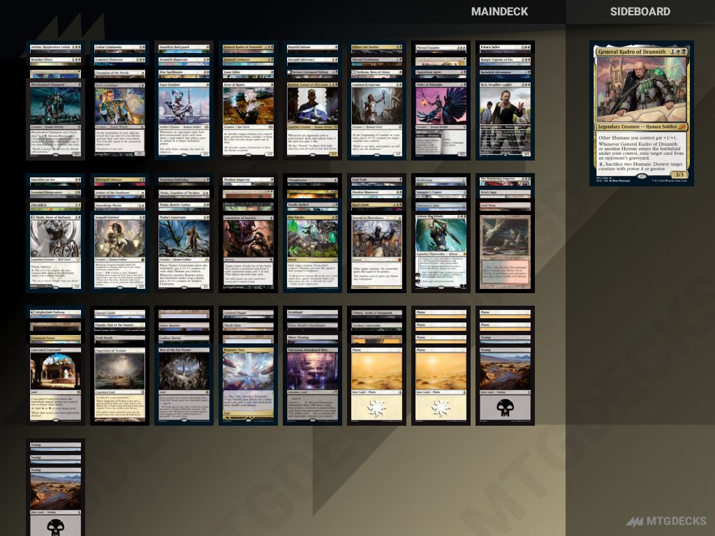 Duel-Commander Jirina, Dauntless General deck by Ado40 • MTG DECKS