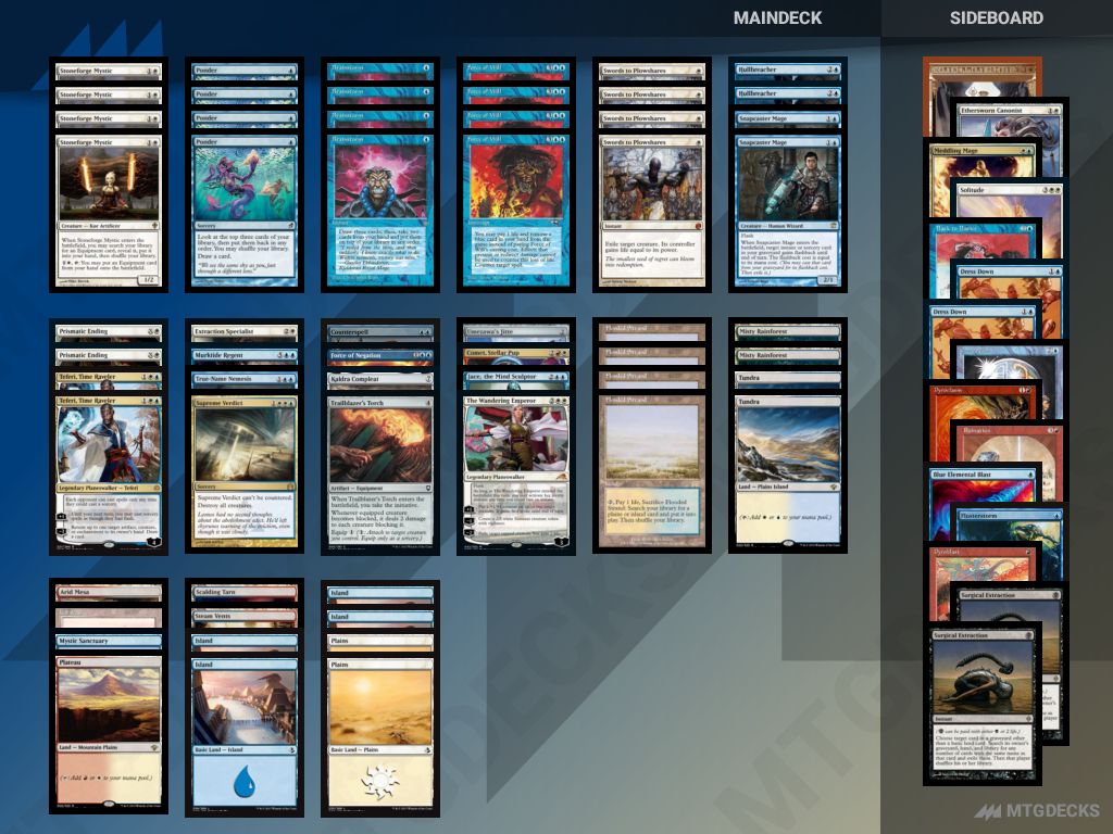 Legacy Four-color Stoneblade deck by Gabriel Bohne • MTG DECKS