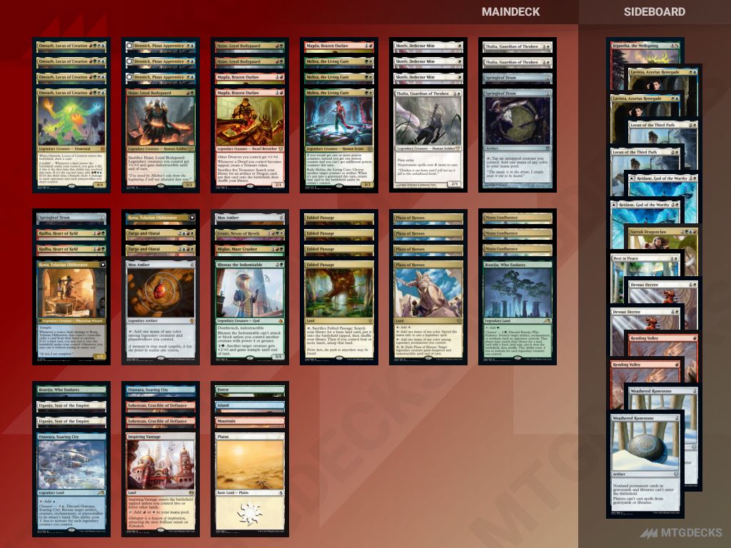 MTG Pioneer 4 Color Legends top decks • MTG DECKS