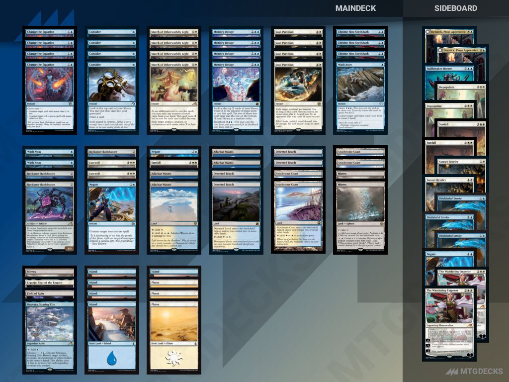 Arena Standard Azorius Control deck by Jack Contencin • MTG DECKS