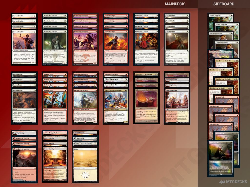 Pioneer Boros Heroic deck by Furukawa Shun • MTG DECKS