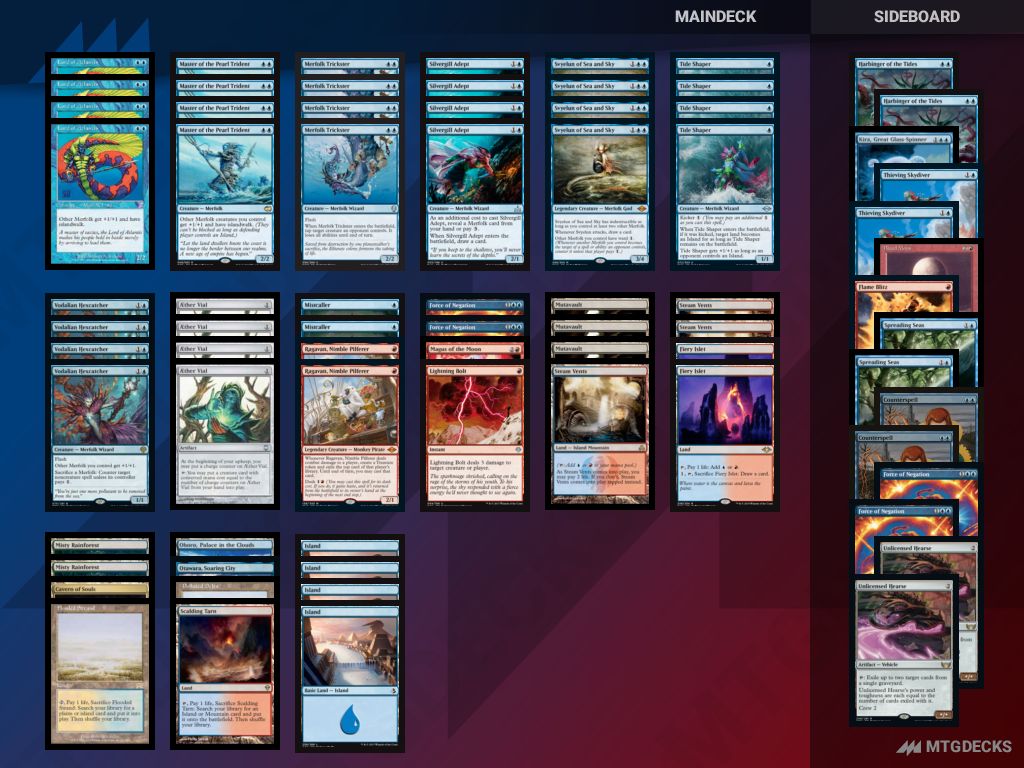 Modern 青赤マーフォーク deck by Tanaka Yu • MTG DECKS