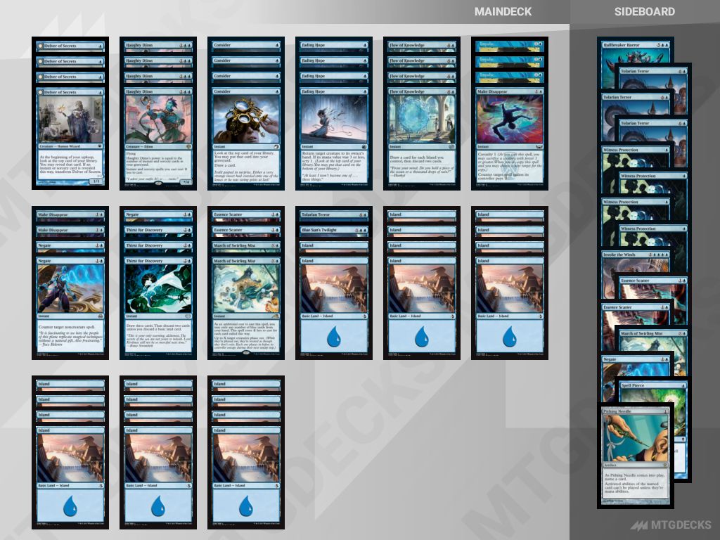Standard Mono Blue deck by Nishimura Hiroshi • MTG DECKS