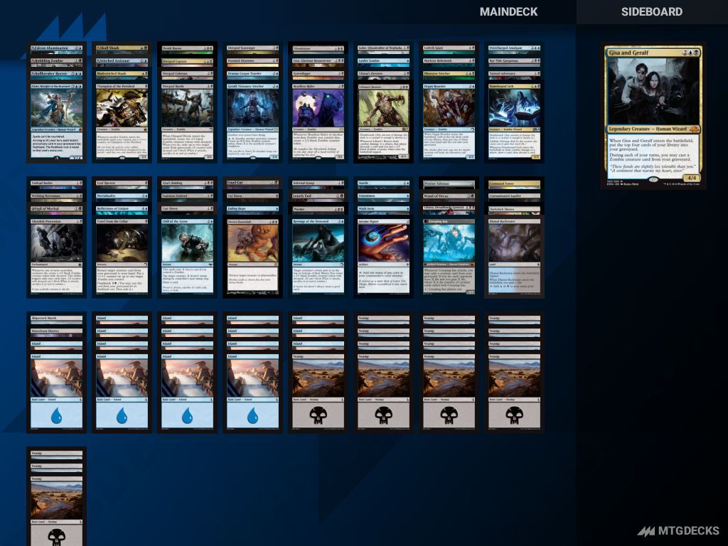 Historic-Brawl Gisa and Geralf deck by MTGA-Assistant-Meta • MTG DECKS