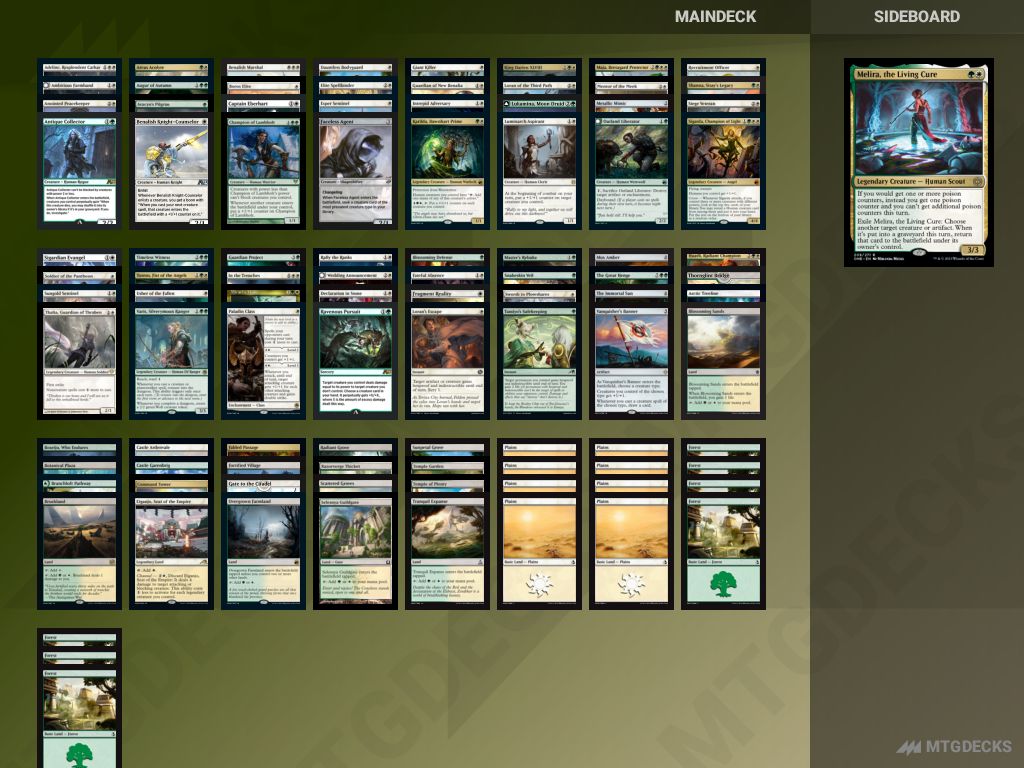 Historic-Brawl Melira, the Living Cure deck by HistoricBrawler • MTG DECKS