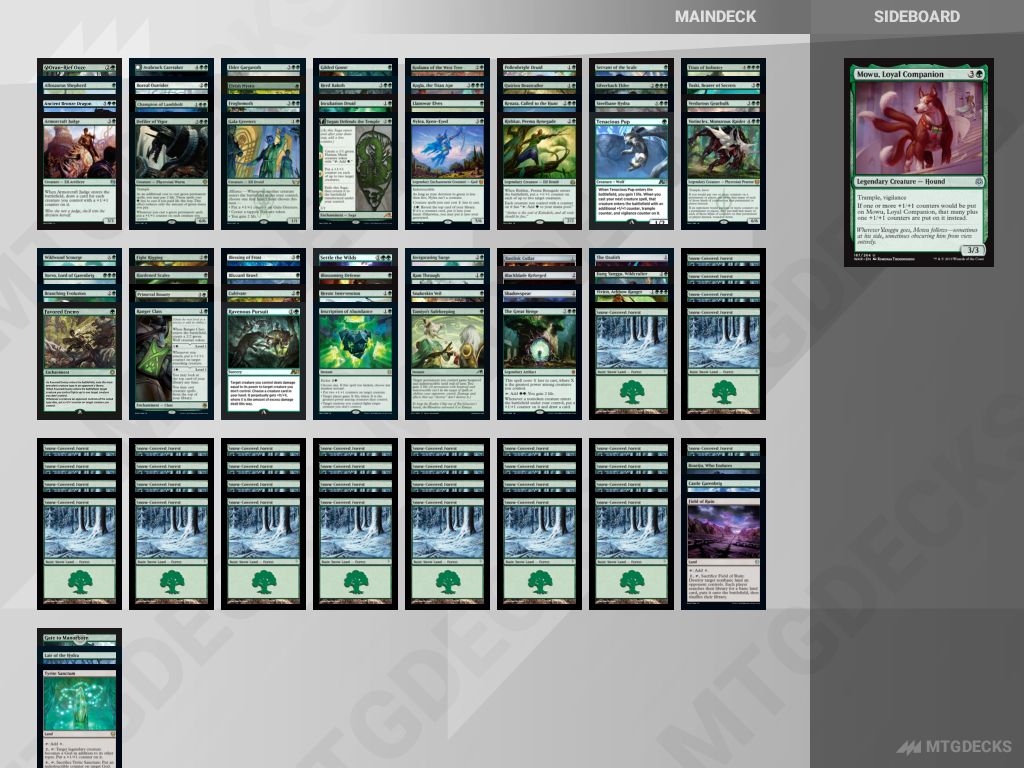 Historic-Brawl Mowu, Loyal Companion deck by HistoricBrawler • MTG DECKS