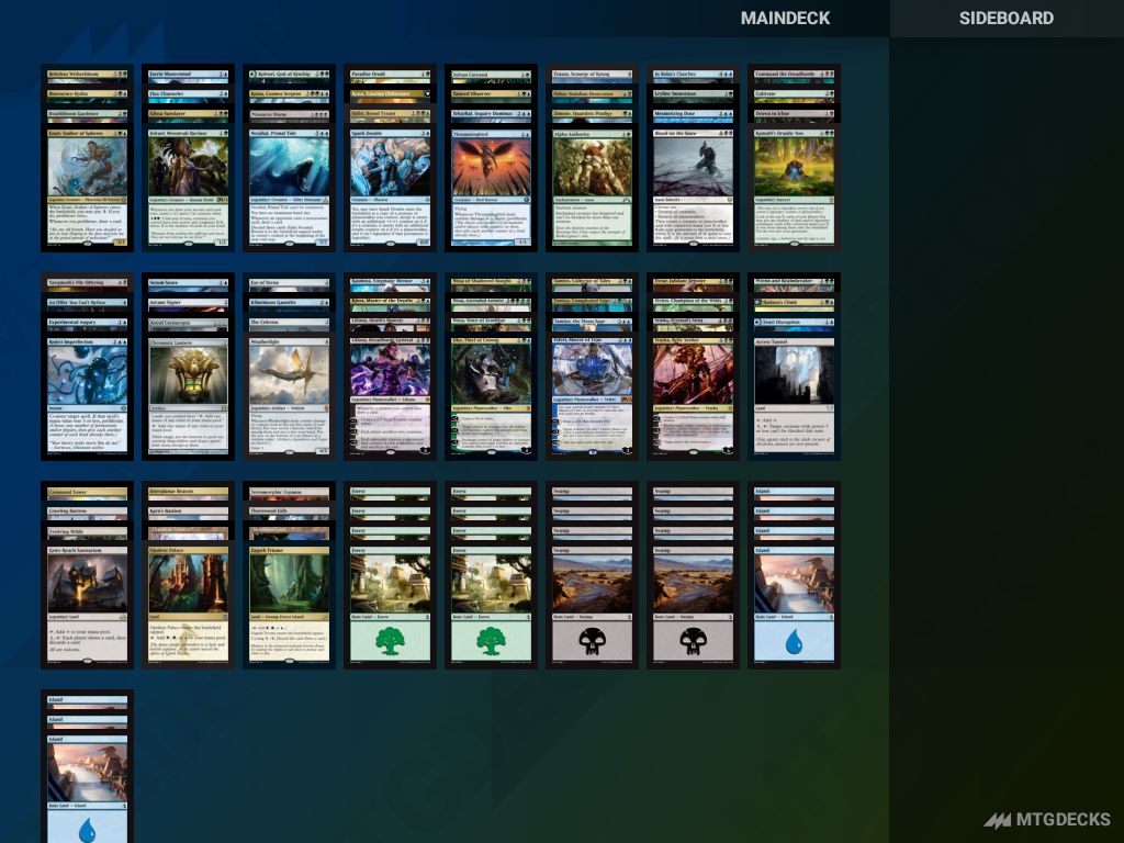 Commander Nashi, Moon's Legacy deck by ライオンマスク • MTG DECKS