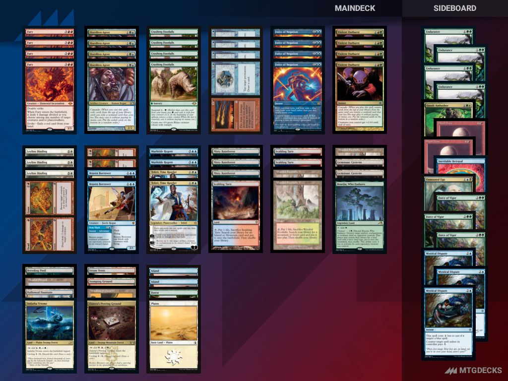 Modern Cascade Crash deck by kosemura tomohiro • MTG DECKS