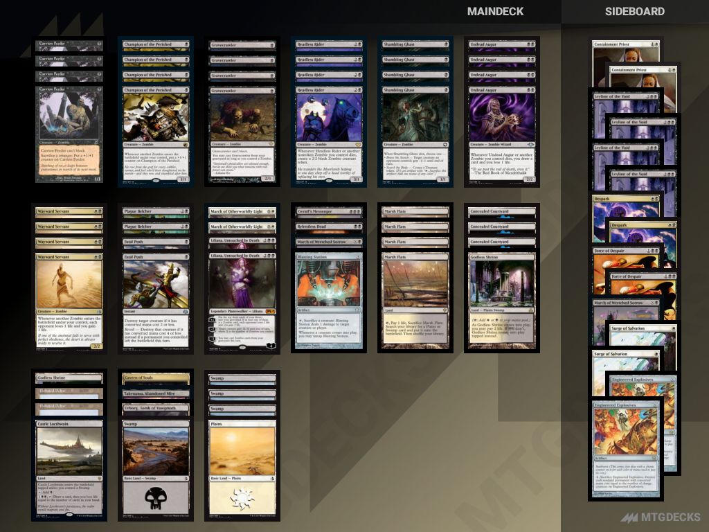 Modern Zombie deck by Tkada Takuya • MTG DECKS
