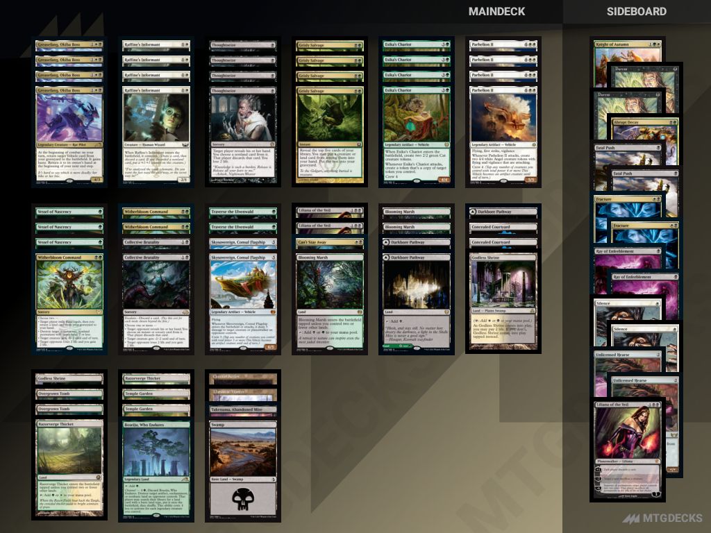 Pioneer Abzan Greasefang deck by David De Ramón • MTG DECKS