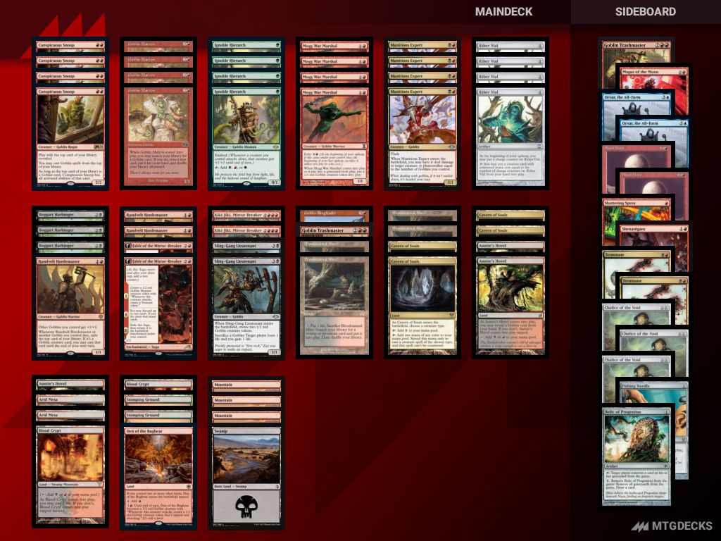 Modern Goblins deck by Nishimoto Kouhei • MTG DECKS