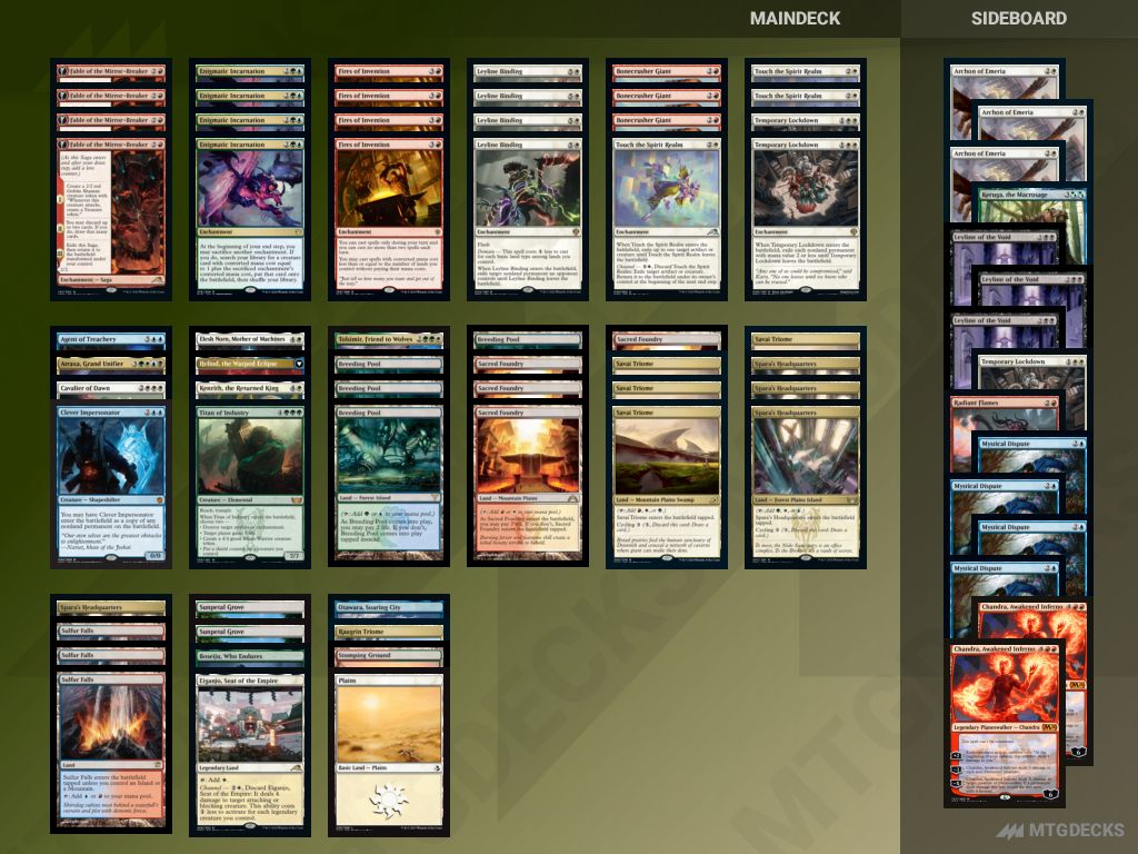 Pioneer Enigmatic Fires deck by Yuxuan Zhang • MTG DECKS