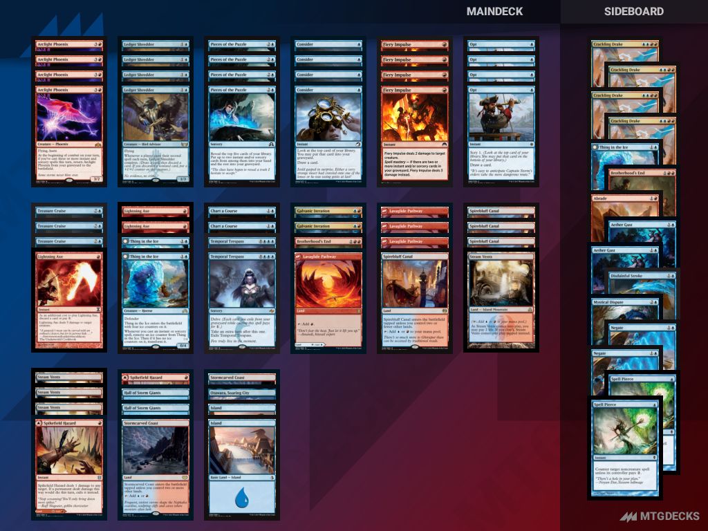 Pioneer Izzet Phoenix deck by Mason Clark • MTG DECKS