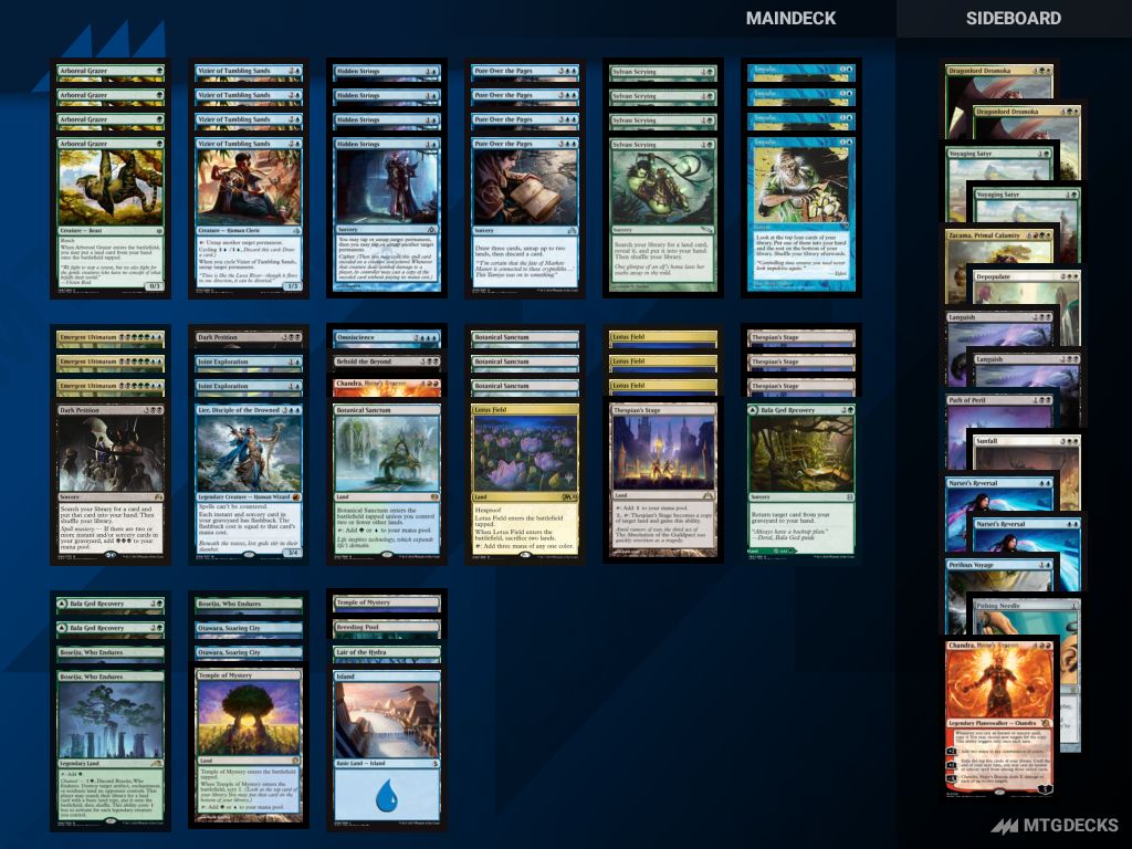 Pioneer Lotus Field Combo deck by Alexander Lim • MTG DECKS